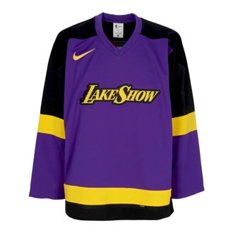 Nike City Edition Lakers Hockey Jacke Lila/Schwarz - - Sport - Herren - Lila - L