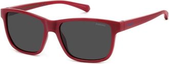 Polaroid unisex, Accessoires, Rouge, Taille: 49 MM 8067/S Lunettes de soleil