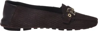 Baldinini Femme, Chaussures, Brun, Taille: 36 EU Perforated Suede Loafer
