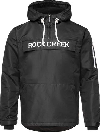 Rock Creek Herren Windbreaker Jacke &Uuml;bergangsjacke Anorak Schlupfjacke Kapuze Regenjacke Winterjacke Herrenjacke Jacket H-167 Schwarz 3XL