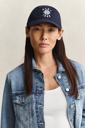 GANT Damen Graphic Cap aus Baumwolltwill (ONE SIZE) EVENING Blau