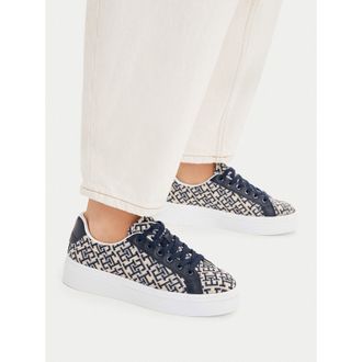 Tommy Hilfiger Sneakers Tommy Hilfiger Chic Platform Monogram FW0FW09398 Beige