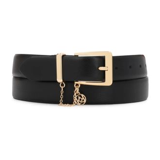 Kazar Klassischer Lederg&uuml;rtel in tiefem Schwarz - - Accessories - Damen - Schwarzk - 110 CM