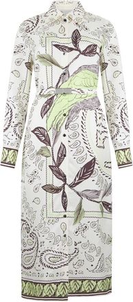 Tory Burch Femme, Robes, Multicolore, Taille: 38 FR Silk Midi Dress