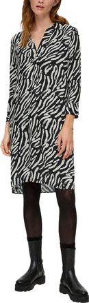 s.Oliver Midi Kleid mit Allover Print