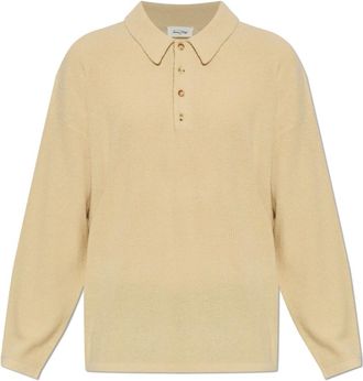 American Vintage Homme, Pulls, Beige, Taille: S Raxow Wool Polo