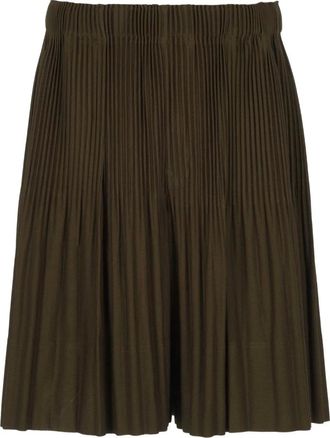 Issey Miyake Damen, Shorts, Gr&uuml;n, LGr&ouml;&szlig;e