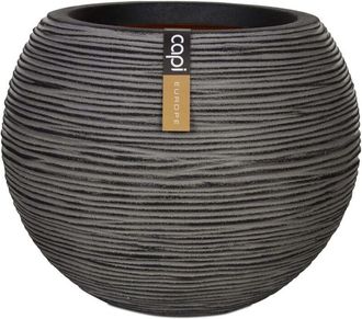Capi Capi - Vase boule europe - rib nl - 40 x 32 cm - Anthracite