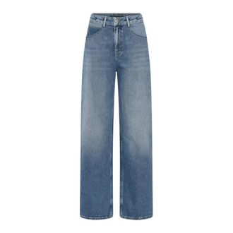Bruuns Bazaar Blaue Denim Straight-Leg Jeans Hose - - Jeans - Damen - Blau - M