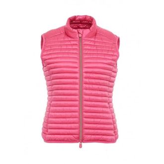 Save The Duck &Auml;rmellose Jacke mit goldenem Rei&szlig;verschluss - - Jackets - Damen - Rosa - XL