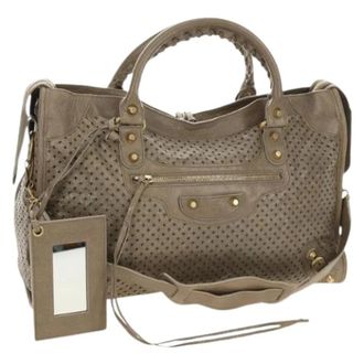 Balenciaga Sac &agrave; main vintage doccasion - Femme - Pre-owned - Beige - Taille: ONE Size