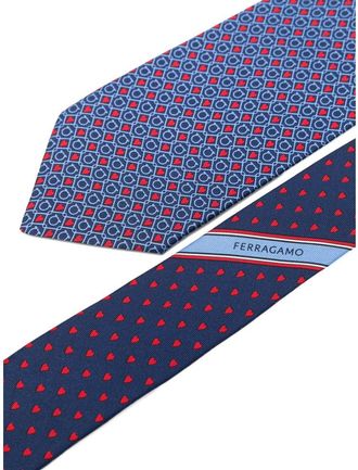 Ferragamo Navro Necktie - Blue