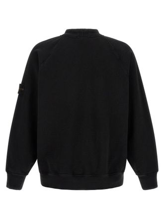 Stone Island Cotton Sweatshirt - Black