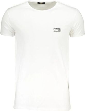 Cavalli Bianco Baumwoll-T-Shirt - - Tops - Herren - Wei&szlig; - L