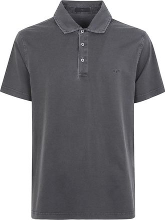 Fay Homme, Tops, Gris, Taille: M Polo en jersey de coton