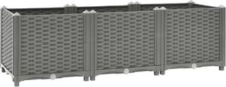 vidaXL Vidaxl - Lit sur&eacute;lev&eacute; 120x40x38 cm en polypropyl&egrave;ne - Profondeur optimale pour terre - Id&eacute;al pour fleurs, l&eacute;gumes et herbes - Assemblage requis