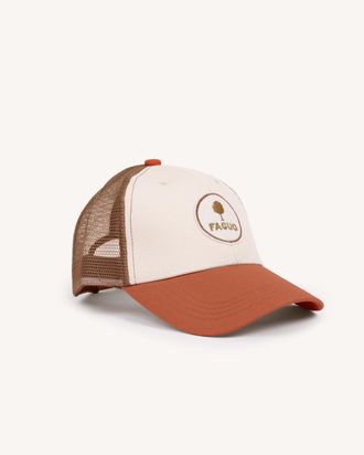 Faguo Casquette terracotta & camel polyester (recycl&eacute;) - TRUCKER CAP