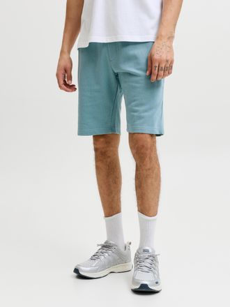 Jack & Jones Sweatshorts JACK & JONES JPSTGORDON COLLEGE SWEAT SHORTS MID, Herren, Gr. XL, N-Gr, blau (mineral blau), angeraute Sweatware, Obermaterial: 80% Baumwo