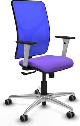 Piqueras y Crespo B&uuml;rostuhl, verstellbare Armlehne, h&ouml;henverstellbare Lendenwirbelst&uuml;tze, ausgestattet mit 3 Positionen und Schneideschaum, mit Rollen von 65 mm, Parket