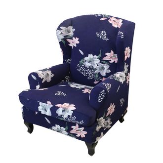 Valiclud Stuhlabdeckung Aus Polyester Mit Zartem Druck Voller Abdeckung Für Stühle Sessel Und Sofas Geeignet Für Zuhause Büro Und Hotel Schützt Vor Kratzern Ei