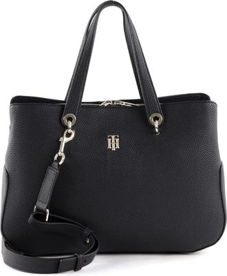 Tommy Hilfiger Damen Th Element Shoulder Bag Schulranzen, Schwarz, M EU