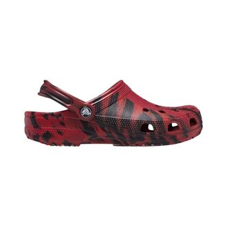 Crocs Sabot Classic Marbled - unisex - Chaussures - Rouge - Taille: 48 EU