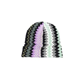 Missoni Geometric Fantasy Wollmischung Multicolor Beanie M&uuml;tze - - Accessories - Damen - Mehrfarbig - ONE SIZE