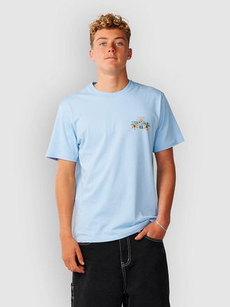 Rip Curl Hazed & Tubed T-Shirt blue bell