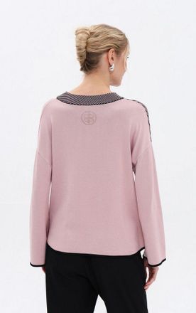 Passioni Strickpullover mit Colourblocking
