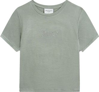 Juicy Couture Damen Fitted Tee T-Shirt, Chinois Green, S