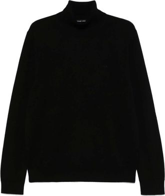 Michael Kors Homme, Pulls, Noir, Taille: 2XL Col roul&eacute;s