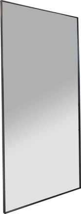 MID.YOU Mid.you Wandspiegel, Schwarz, Metall, Glas, Holzwerkstoff, rechteckig, 110x210x3 cm, Bsci, Spiegel, Wandspiegel