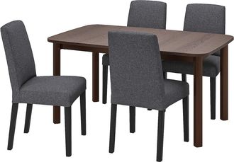 IKEA STRANDTORP / BERGMUND Tisch und 4 Stühle
