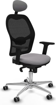 Piqueras y Crespo Chorquera Stuhl mit 2D-Armlehnen, h&ouml;henverstellbarer Lendenwirbelst&uuml;tze und festem Kopfteil, ausgestattet mit Sincro 5 Positionen und eingespritztem S