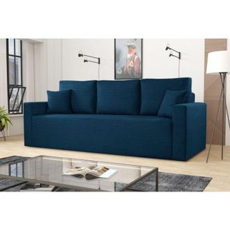KAISER Modernes Sofa zoom mit Schlaffunktion Blau