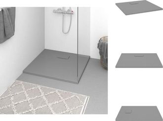 vidaXL Duschwannen - Living Duschwanne smc Grau 80x80 cm - Grau