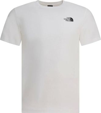 The North Face Homme, Tops, Blanc, Taille: XS T-shirt &agrave; Manches Courtes et Col Rond