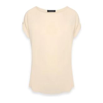 Elena Miro Cr&ecirc;pe de Chine Bluse - - Blouses & Shirts - Damen - Beige - 5XL