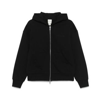 Calvin Klein Femme, Sweatshirts et sweats &agrave; capuche, Noir, Taille: 42 FR Sweat &agrave; capuche zipp&eacute;