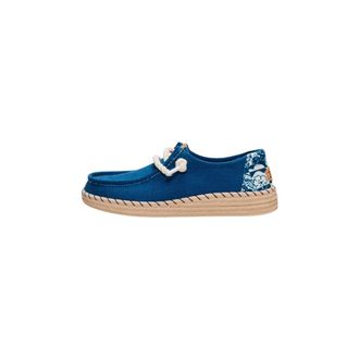 Hey Dude Femme, Chaussures, Bleu, Taille: 38 EU Wendy Espadrille Hibiscus