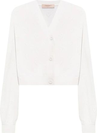 Twinset Damen, Strickwaren, Wei&szlig;, XSGr&ouml;&szlig;e