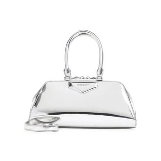 Givenchy Hobo Bags - Light Silvery Calf Leather Antigona Ew Small Handb - Gr. unisize - in Wei&szlig; - f&uuml;r Damen