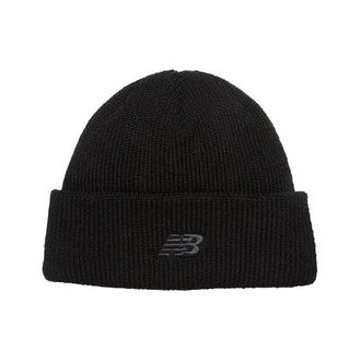 New Balance Unisex 47 Cuff Knit Hat in Schwarz/Grau, Nylon, Gr&ouml;&szlig;e OSZ