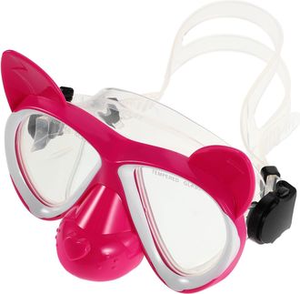 Aboofan Schwimmbrille mit Cartoon ohren Silikon Taucherbrille Auslaufsicher Klare Sicht für Jungen Mädchen Schnorcheln Tauchen