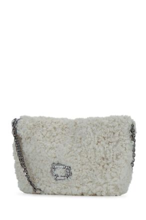 Roger Vivier Pilgrim EW Pocket Micro Clutch - White