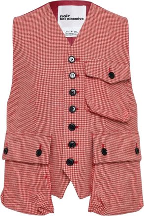 Comme Des Garçons Weste mit Muster - Rot