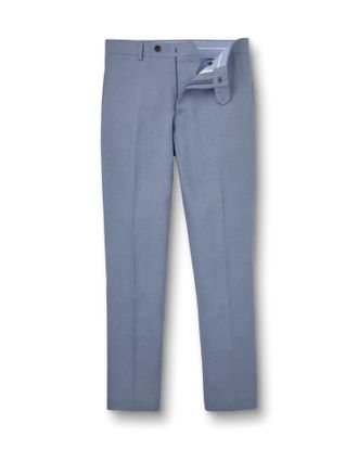 CHARLES TYRWHITT Leinenhose - Airforceblau