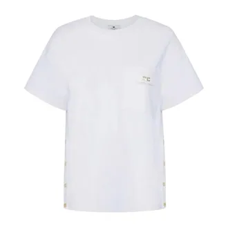 Elisabetta Franchi Maglia - Femme - Tops - Blanc - Taille: 38 FR