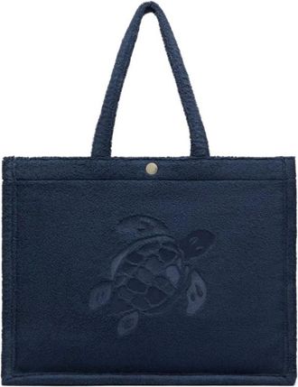 Vilebrequin unisex, Sacs, Bleu, Taille: ONE Size Sac de plage en &eacute;ponge uni