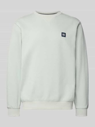 Lerros Sweatshirt mit Rundhalsausschnitt und Label-Patch